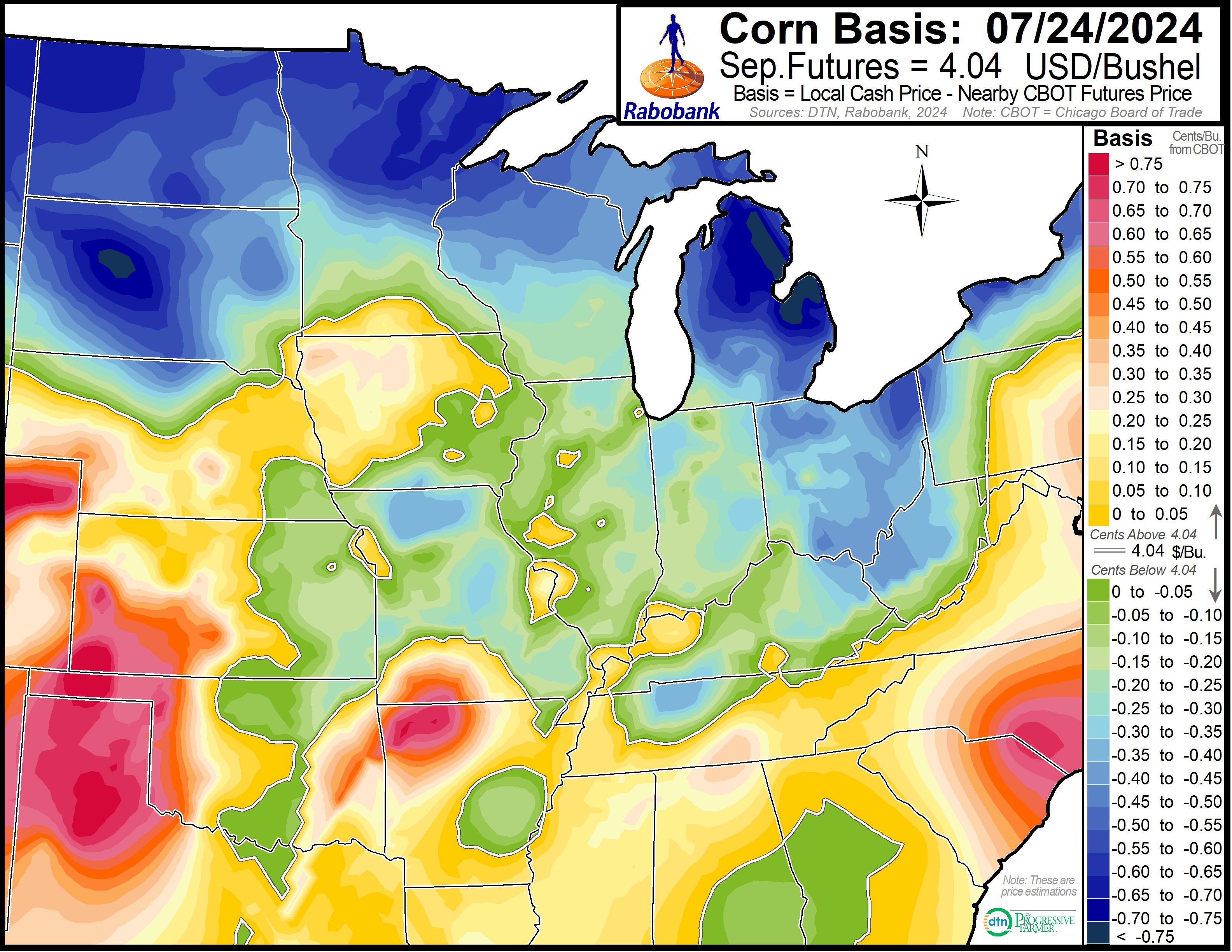 Corn & Soybean Basis Maps | Rabo AgriFinance