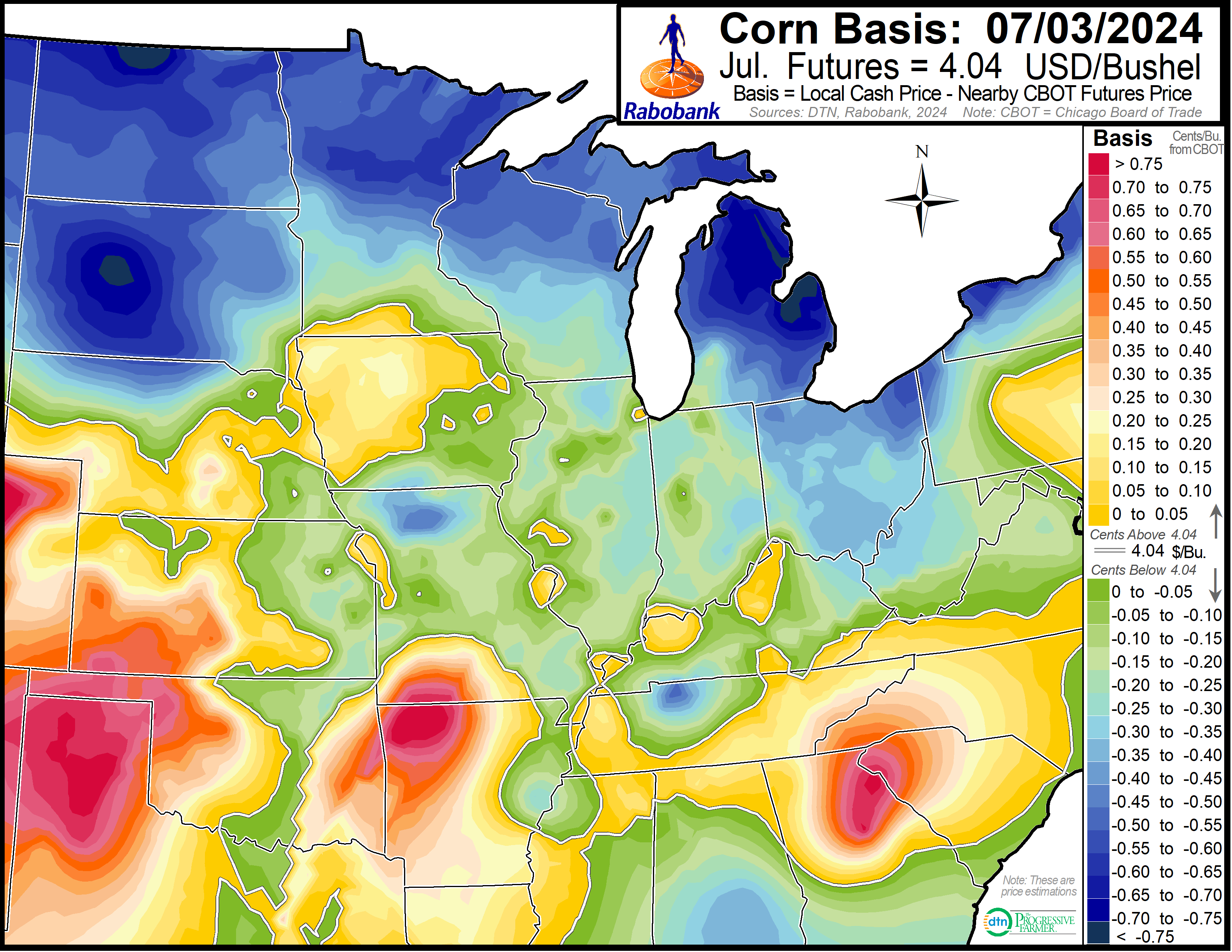 Corn & Soybean Basis Maps | Rabo AgriFinance